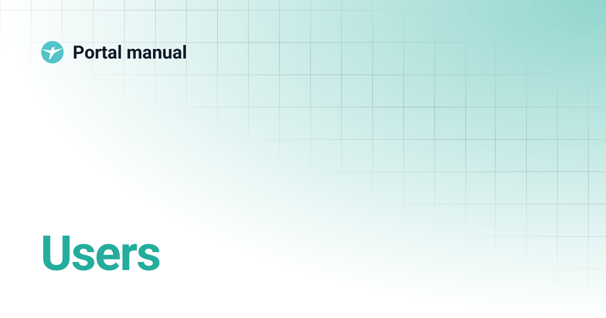Users | Portal manual