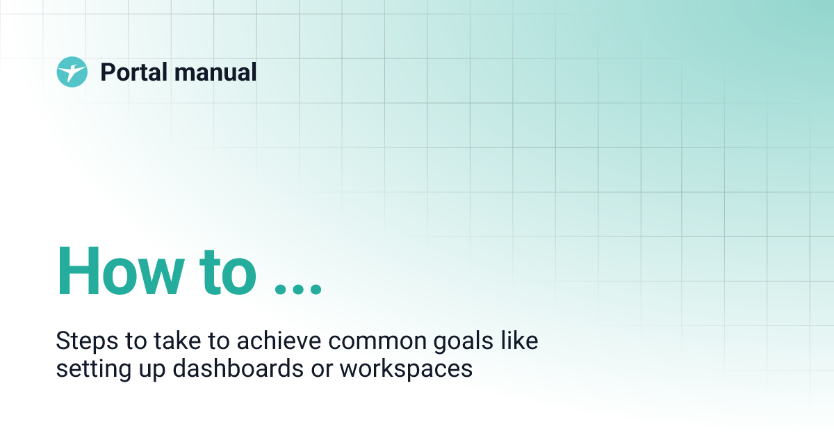 How to ... | Portal manual